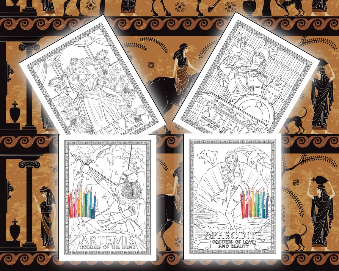 30 Greek Goddess Coloring Pages Printable - Greek Coloring Pages ...
