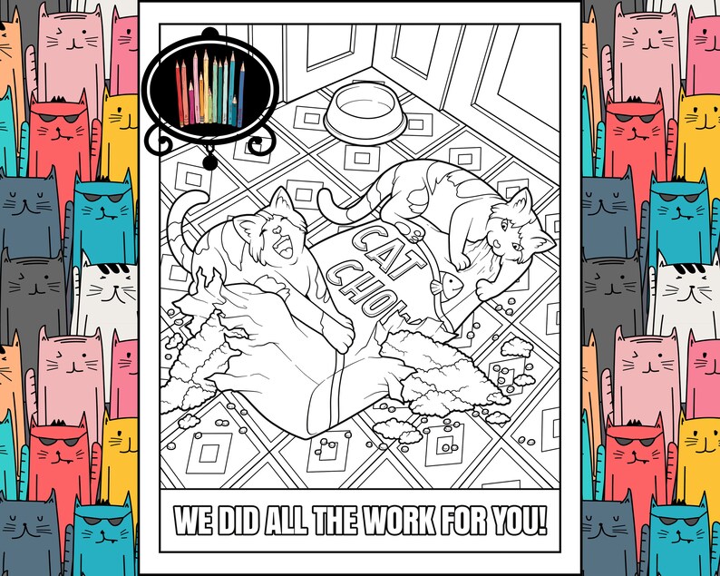 10 Cat Coloring Pages House Cat Coloring Pages Funny Cats Coloring ...