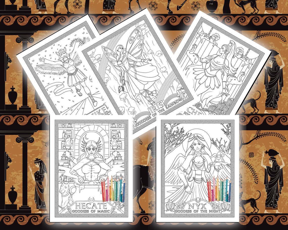 30 Greek Goddess Coloring Pages Printable - Greek Coloring Pages ...