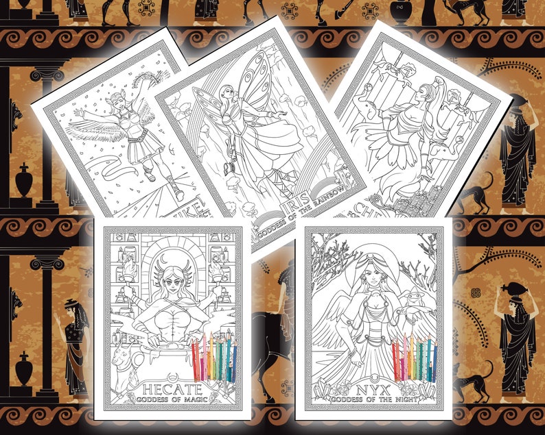 30 Greek Goddess Coloring Pages Printable - Greek Coloring Pages ...