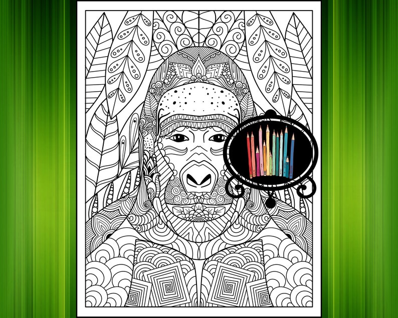 20 Zen Doodle Animals Coloring Pages, Zoo Zen Coloring, Flamingo Birds ...