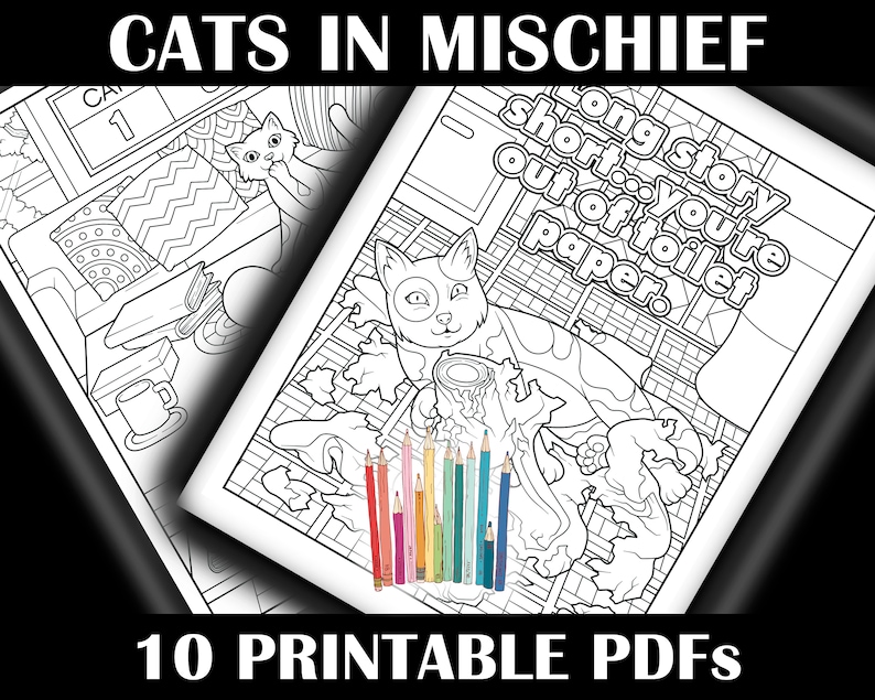 10 Cat Coloring Pages House Cat Coloring Pages Funny Cats Coloring ...