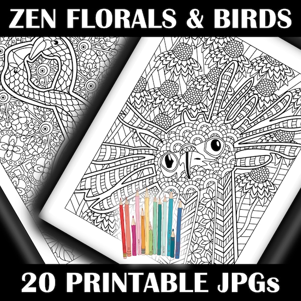 Zentangle Bird - Etsy