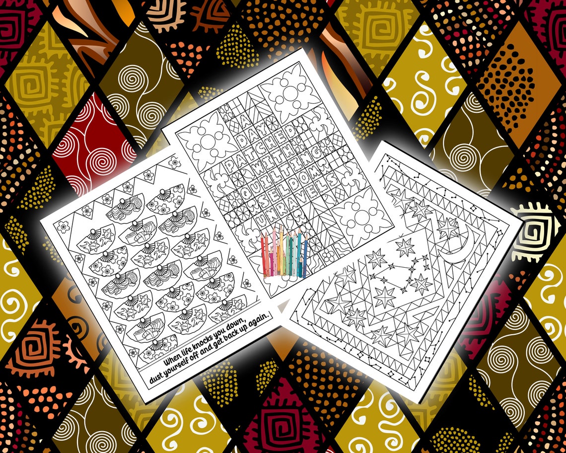20 Geometric Coloring Pages Printable Jpgs - Pattern Coloring Pages ...