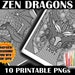 10 Zentangle Dragon Coloring Page, Dragon Zentangle Coloring Sheets ...