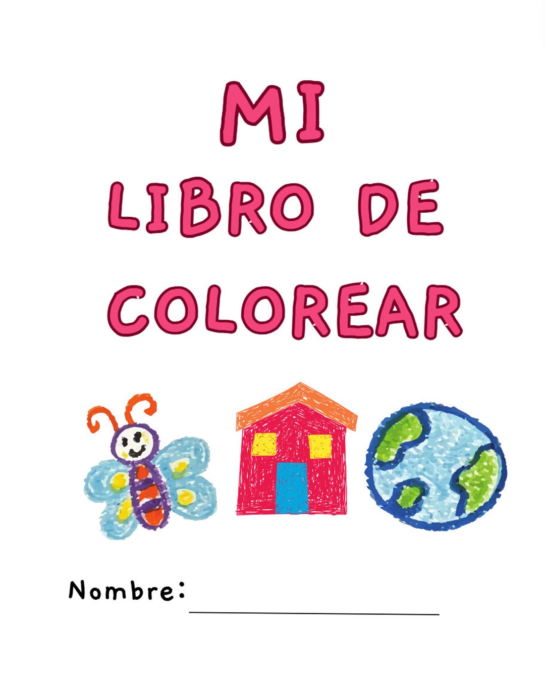 Libro De Colorear Y Aprender. - Etsy