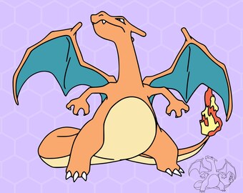 Charizard SVG Instant Download Svg Png Dxf Cricut Cameo - Etsy