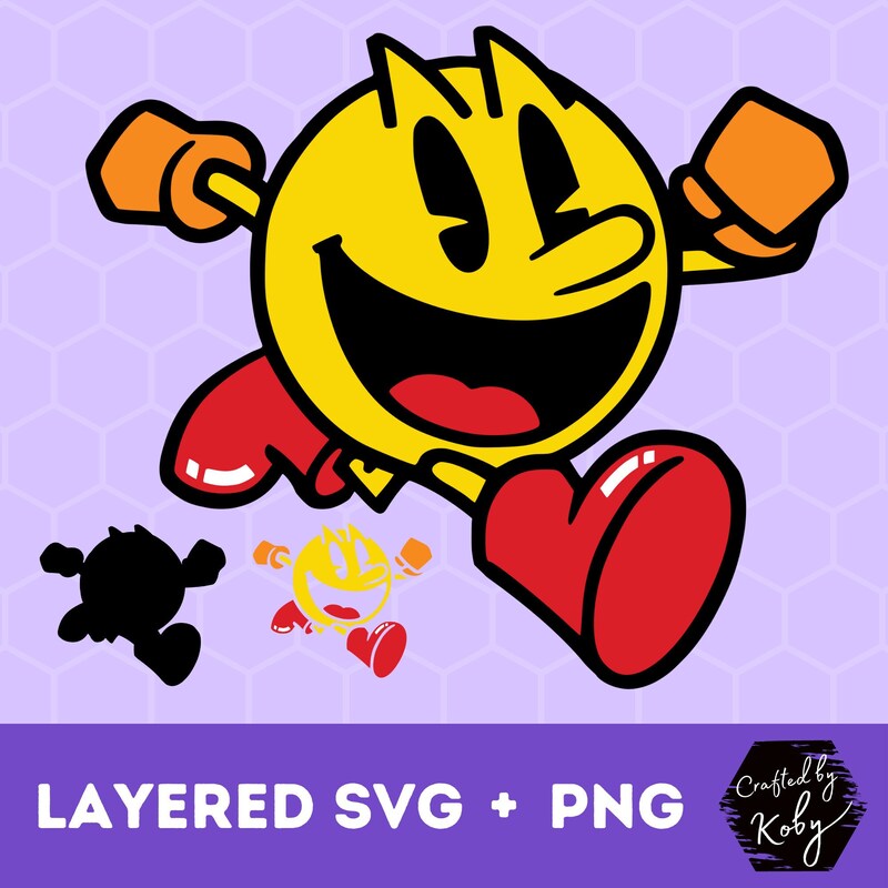 Pacman Svg - Etsy