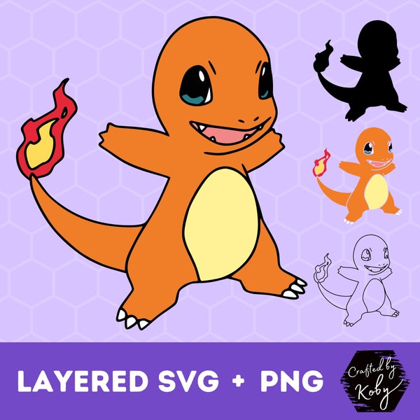 Charmander Svg - Etsy