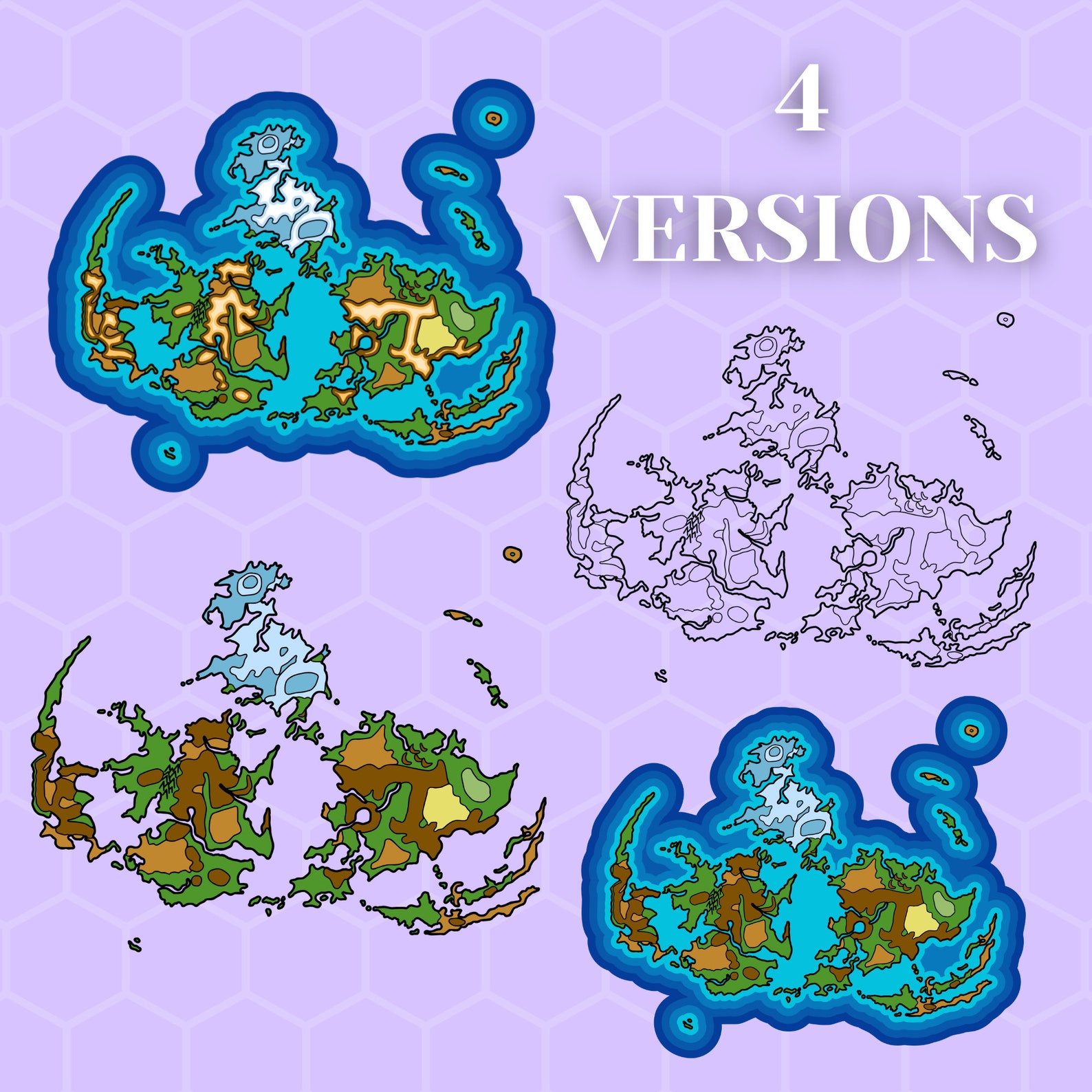 FF7 Topographical Map, Multi Layered SVG PNG Bundle, Instant Digital ...