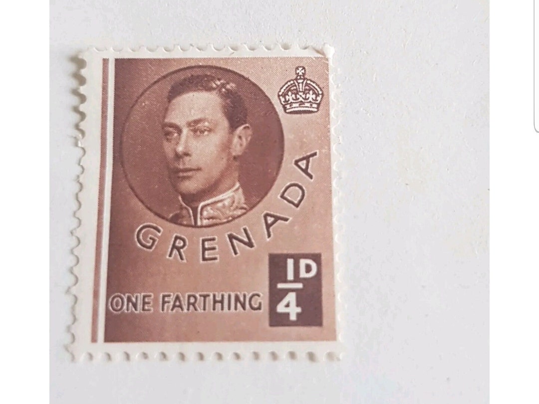 King George VI Grenada One Farthing Stamp - Etsy