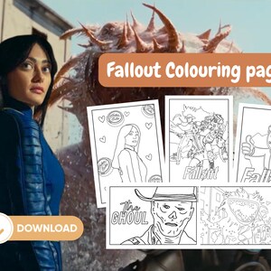 Fallout TV Series Colouring Page Bundle Fallout Game Inspired Coloring ...