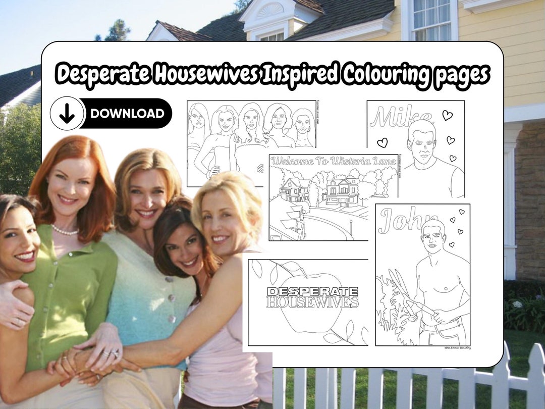 Desperate Housewives Coloring Pages Bundle – Digital Download ...