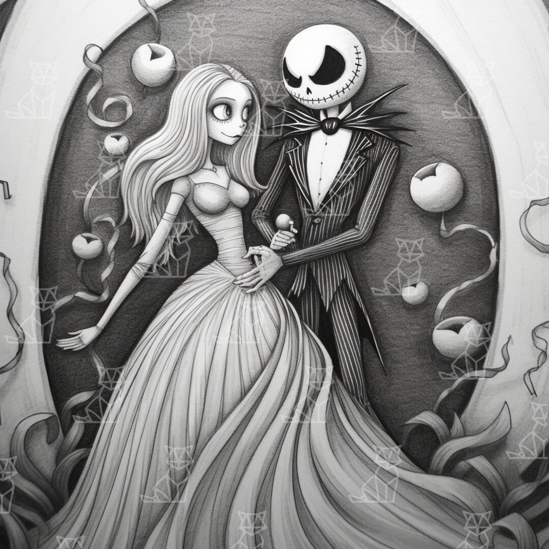 Jack and Sally Png, Jack Png, Sally Png, the Nightmare Before Christmas ...