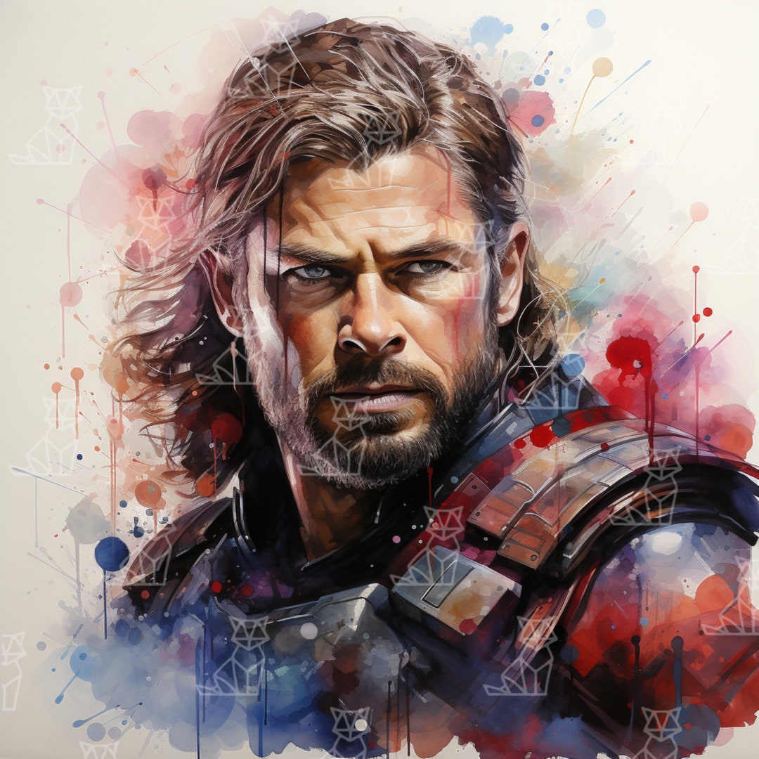 Thor Watercolor PNG, Thor Tumbler Design PNG, Thor Phone Case, Thor ...