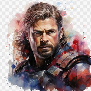Thor Watercolor PNG, Thor Tumbler Design PNG, Thor Phone Case, Thor ...