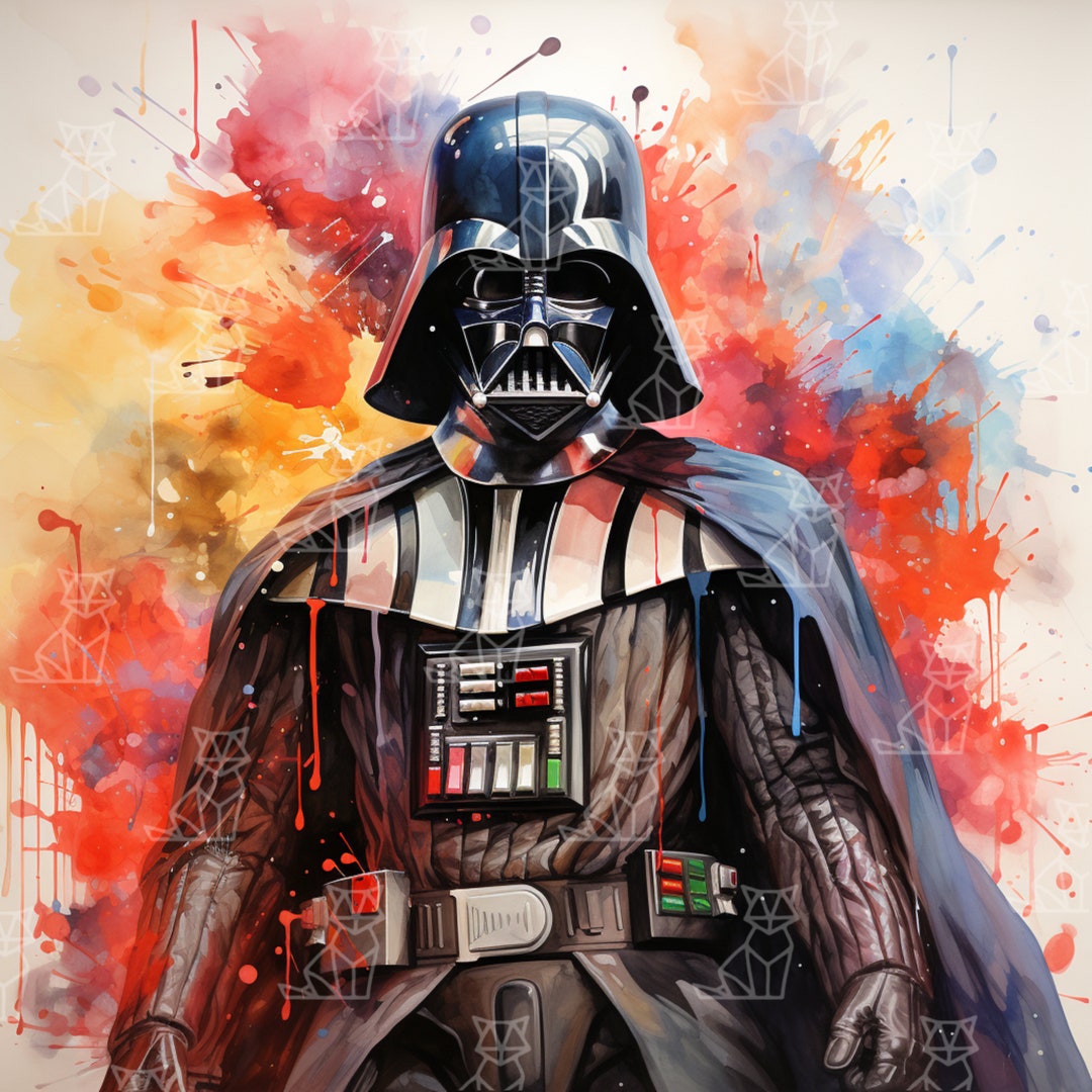 Star Wars Watercolor, Darth Vader Watercolor Png, Darth Vader Png ...