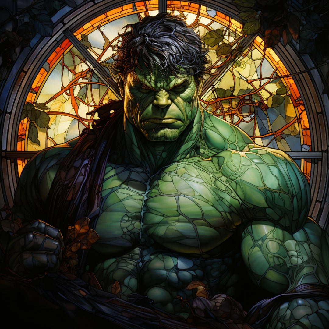 Stained Glass Hulk PNG, Hulk Tumbler Design PNG, Hulk Phone Case, Hulk ...