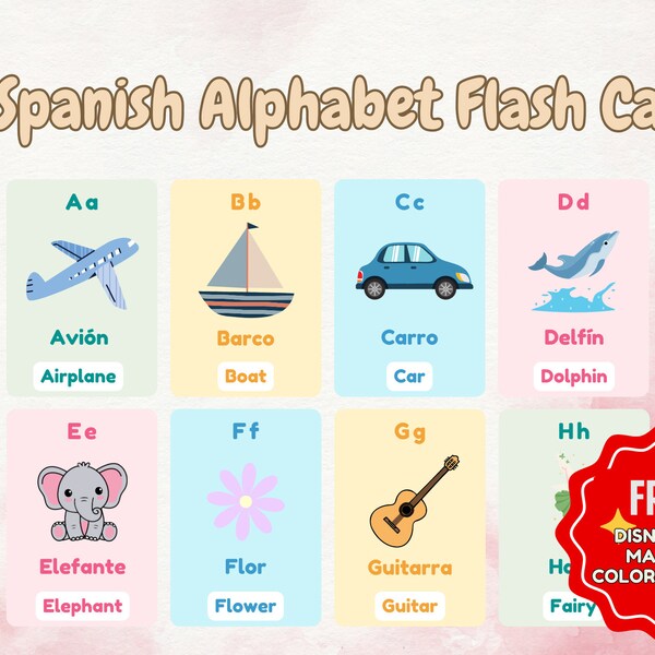 Spanish Alphabet - Etsy