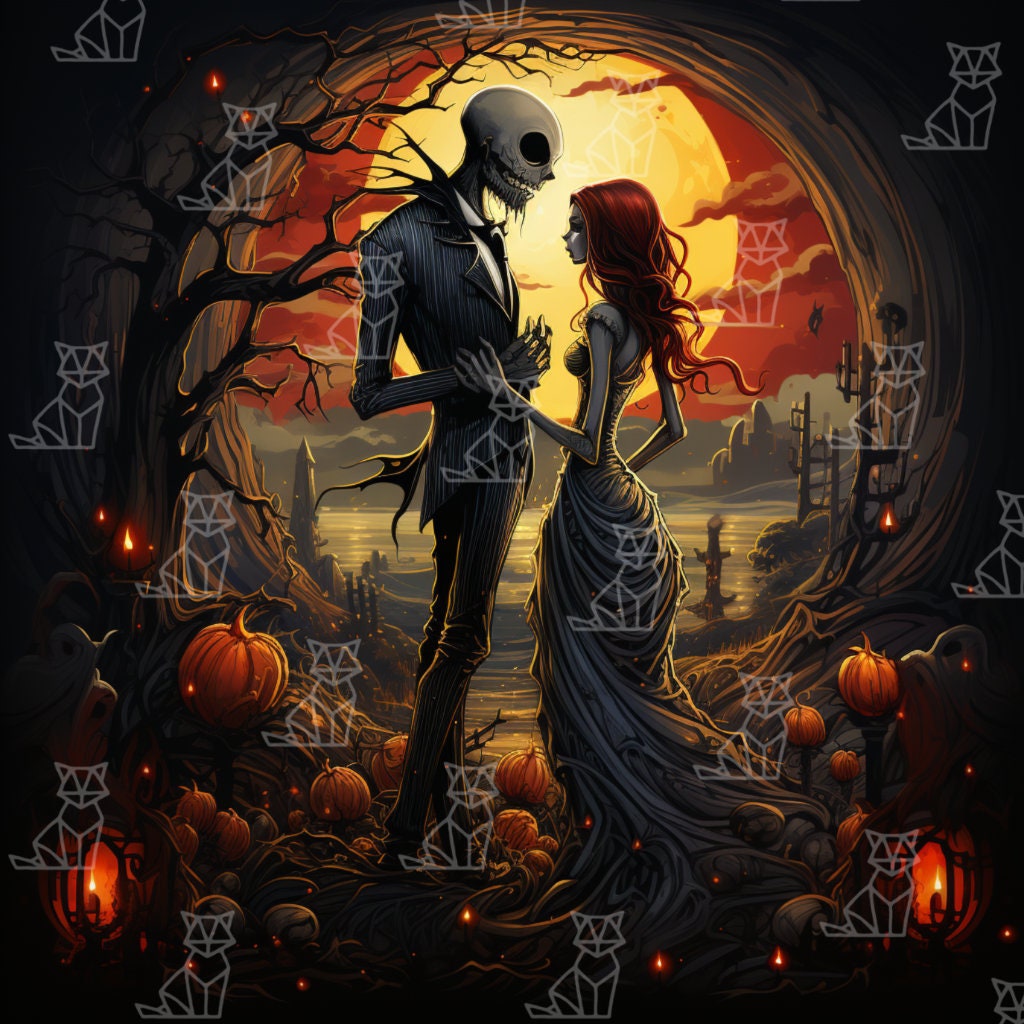 Jack and sally wallpaper store