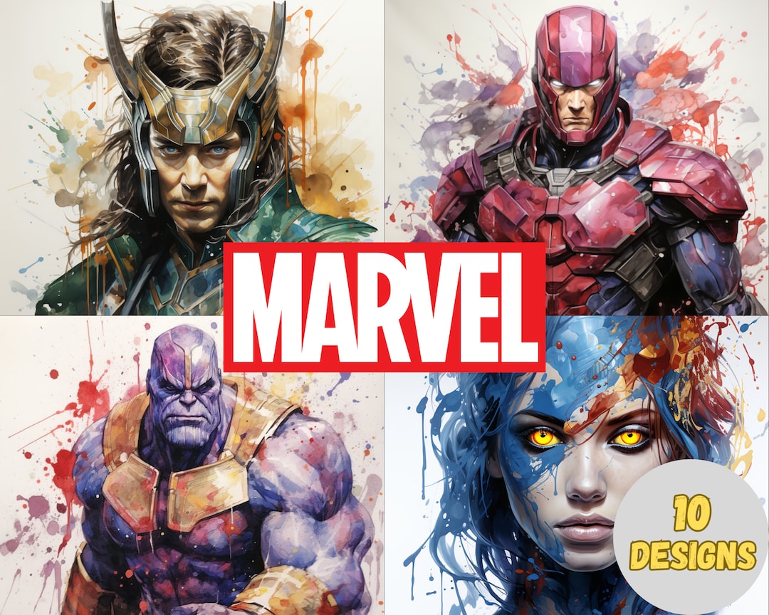 Watercolor Marvel, Avengers PNG, Marvel Tumbler Design PNG, Marvel ...