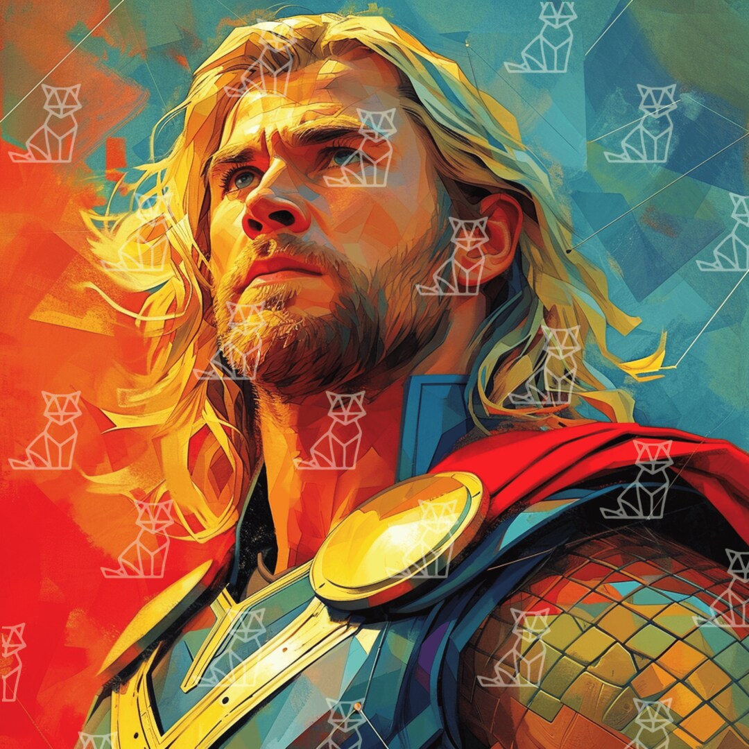 Thor Watercolor PNG, Thor Tumbler Design PNG, Thor Phone Case, Thor ...