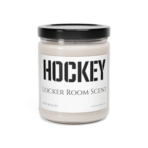 Hockey Locker Room Scented (not Really) Soy Candle, 9oz - Etsy