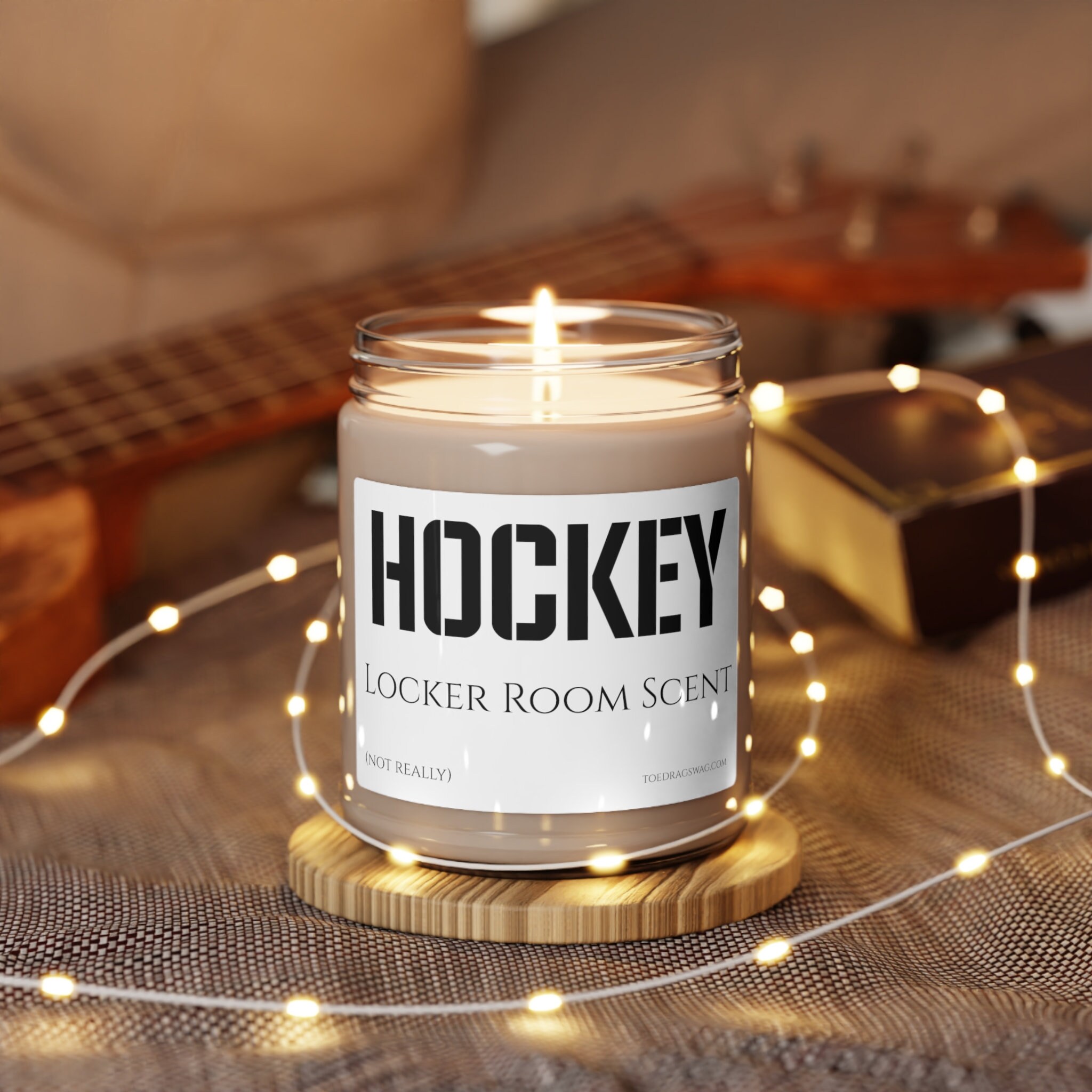 Hockey Locker Room Scented (not Really) Soy Candle, 9oz - Etsy