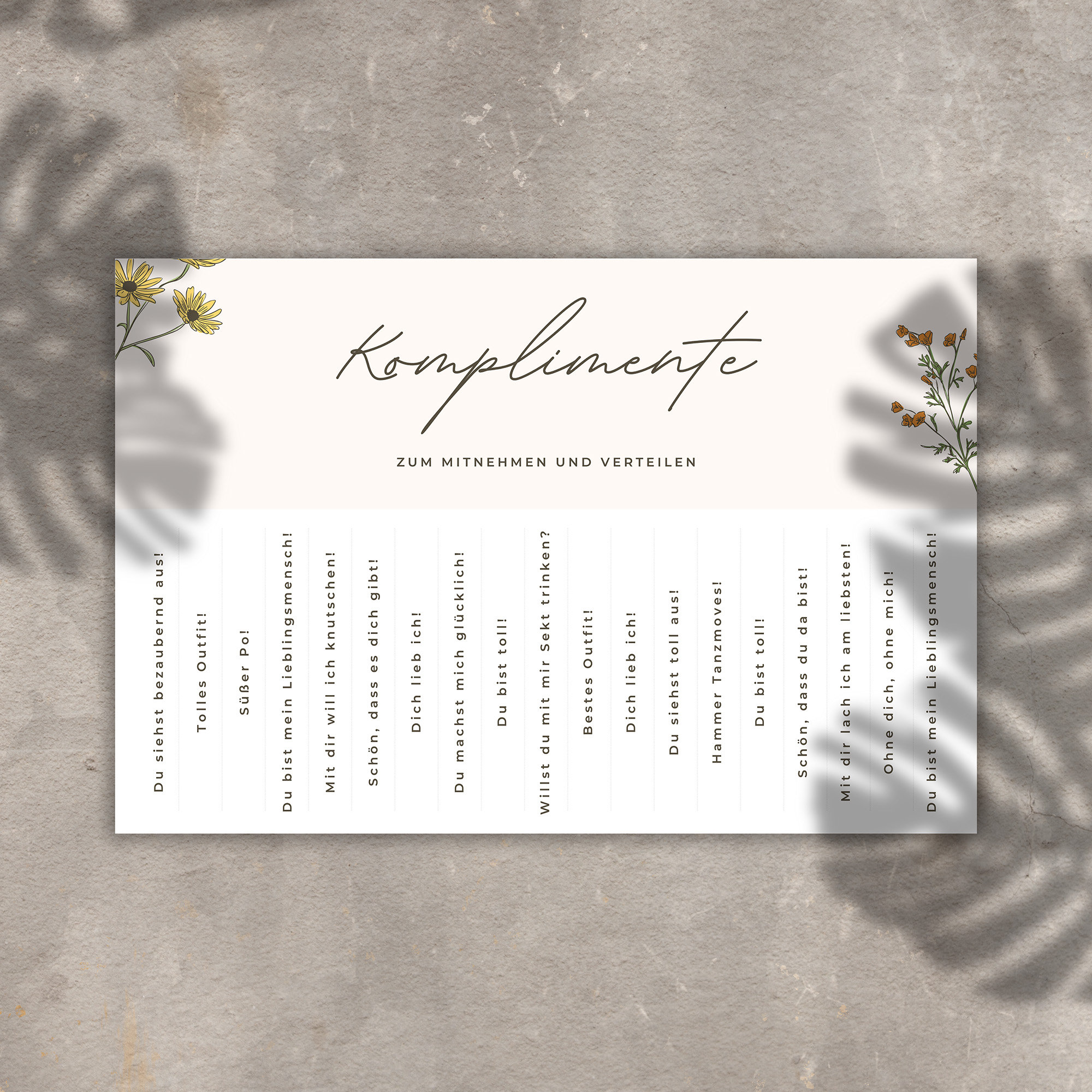 Compliments to Go Wedding Compliments Wedding Template - Etsy