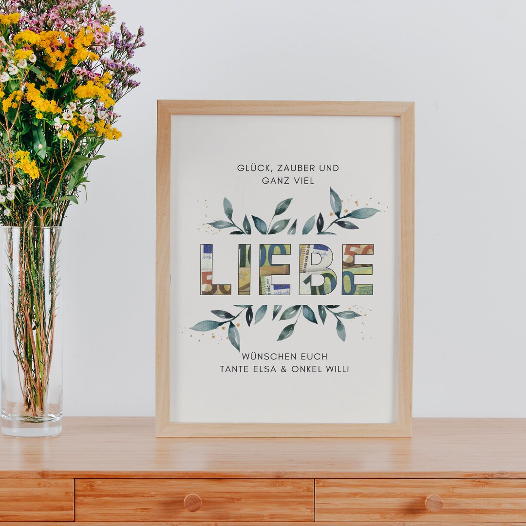 Personalized Wedding Money Gift DIY Money Gift Wedding Digital Download ...