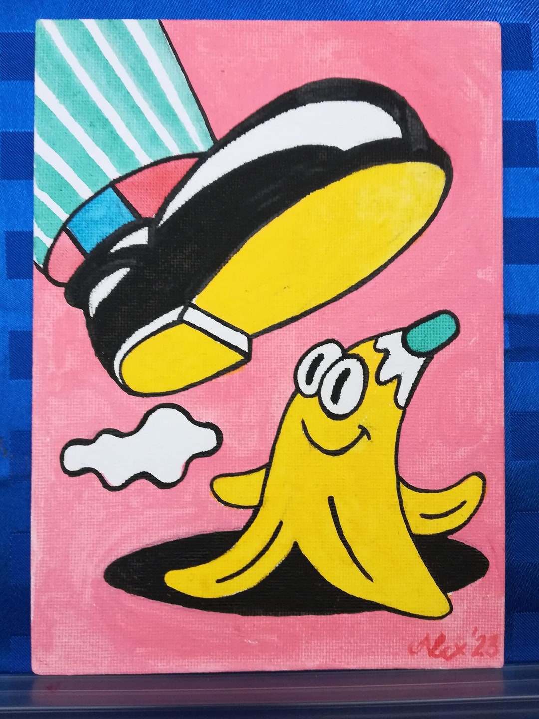Watch Your Step Pop Art Canvas Acrylic Painting - Etsy