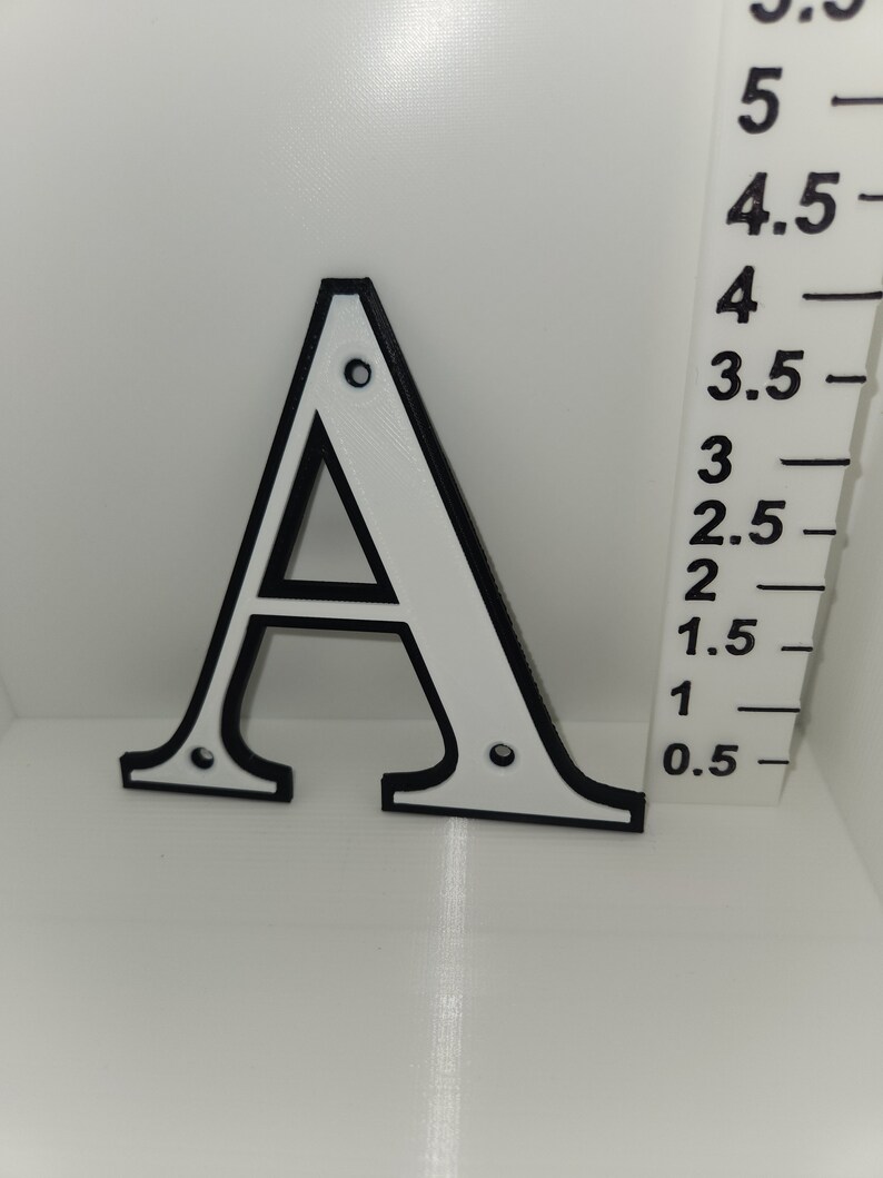 Mailbox Numbers/letters With Wood Screws - Etsy