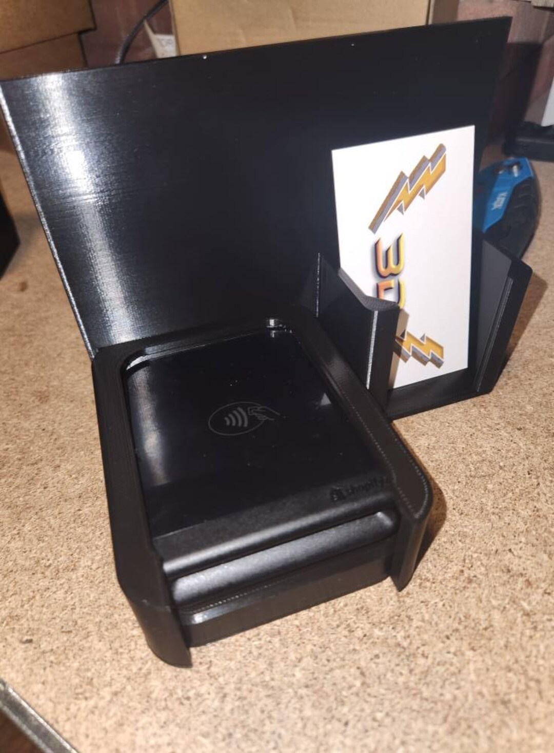 Shopify*** Credit Card Display (with Business Card Holder) - Etsy