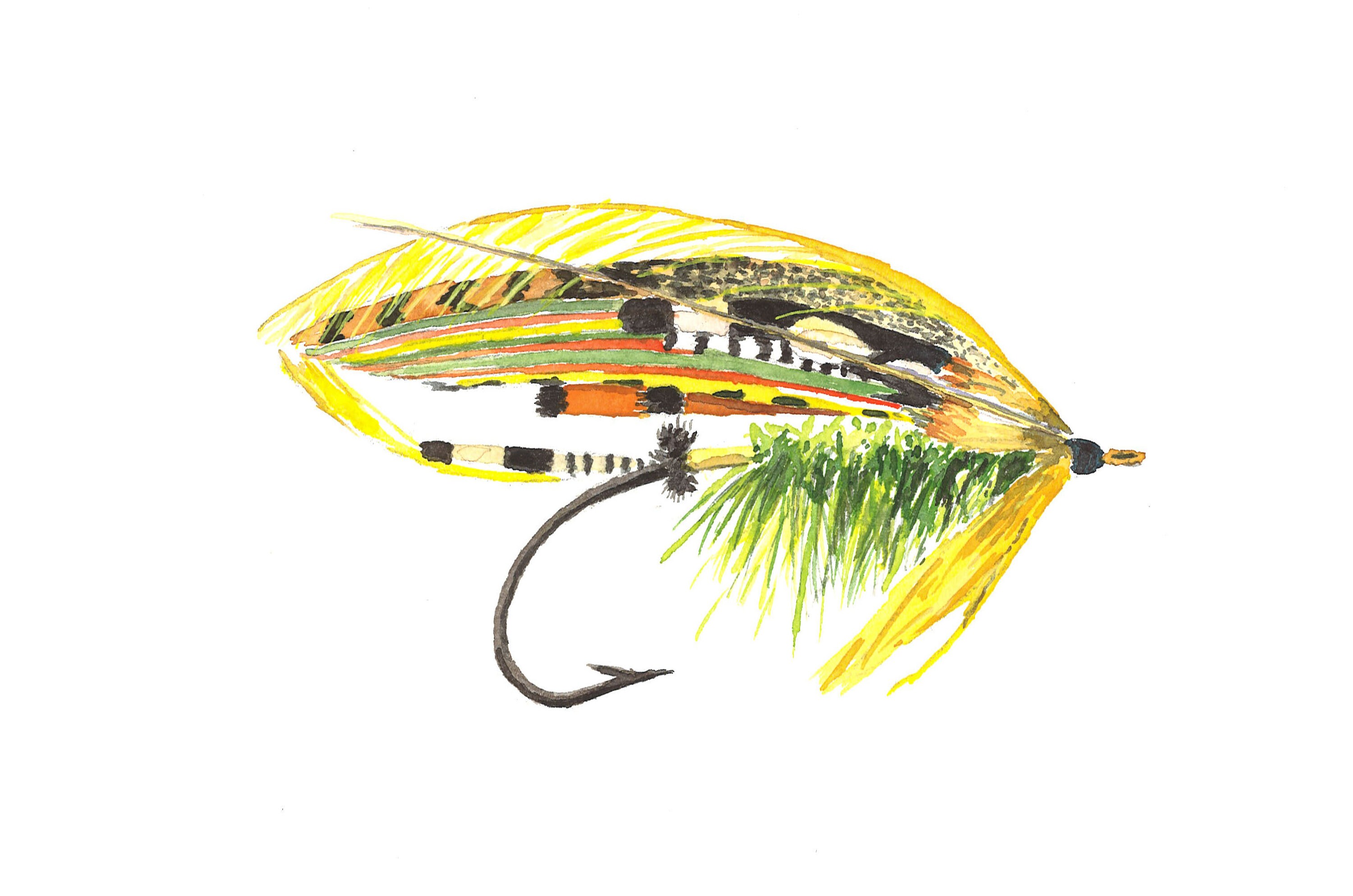 Classic Salmon Fly - Green Highlander - Etsy