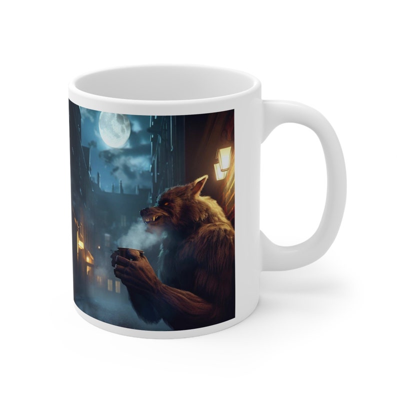 Werewolf in London Black or White Coffee Cup: A Unique Mug for ...