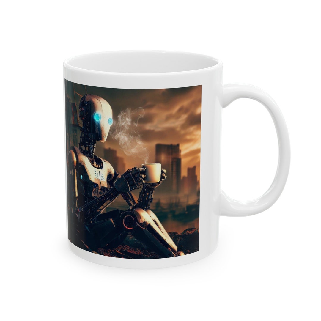 AI Robot's Coffee Cup: A Futuristic Mug for Science Fiction Fans Coffee ...