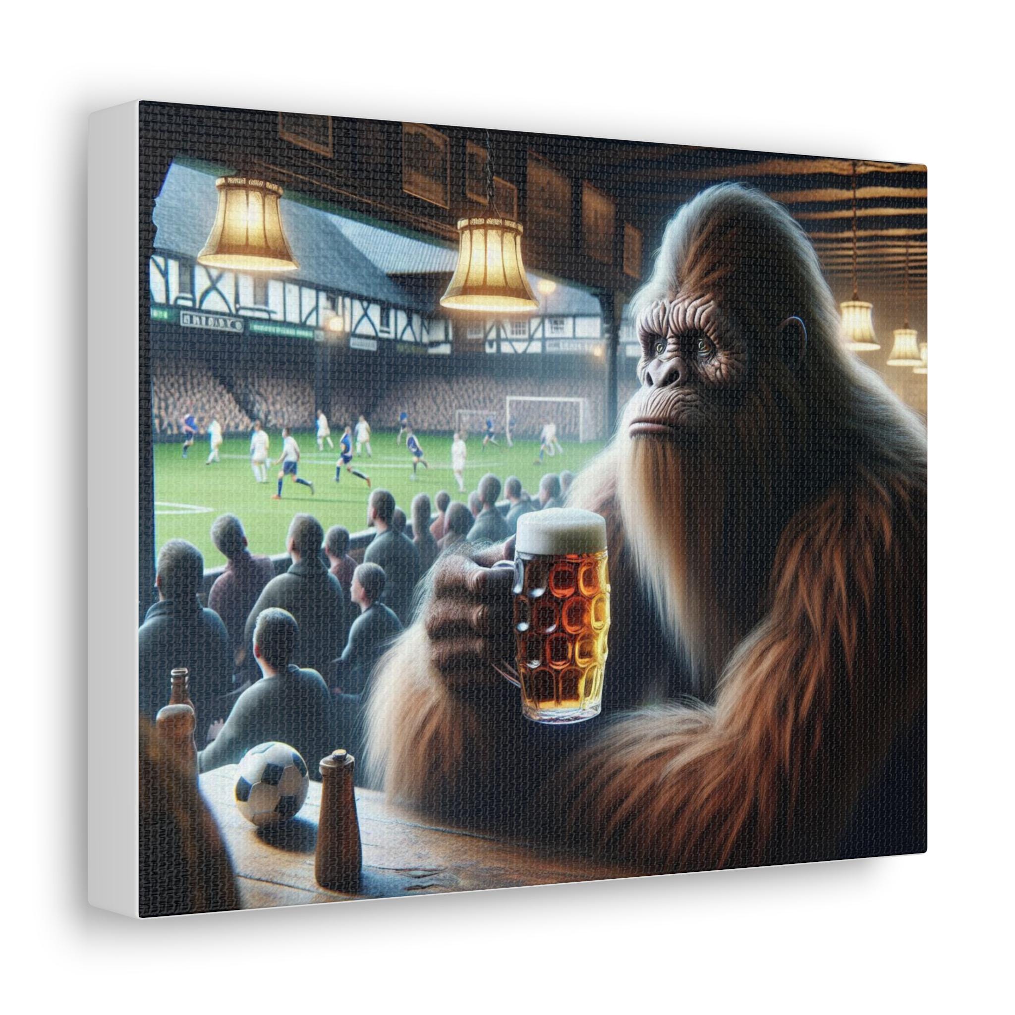 Bigfoot Having a Pint at an English Pub ~ Sasquatch ~ Bigfoot Gifts ...