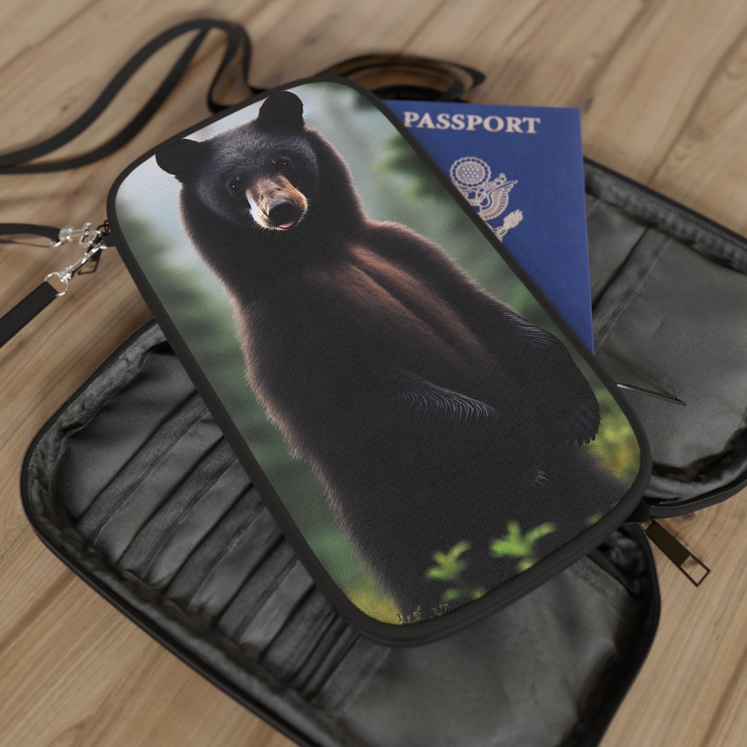 Wildlife Collection Bears Passport Wallet - Etsy