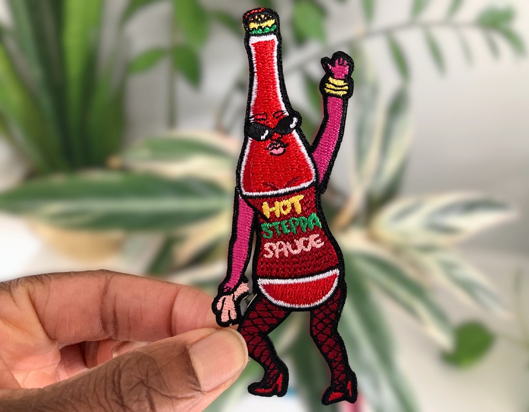 Hot Sauce Patch, Jamaican Food Patch, Cool Patches, Cute Iron on Patch ...