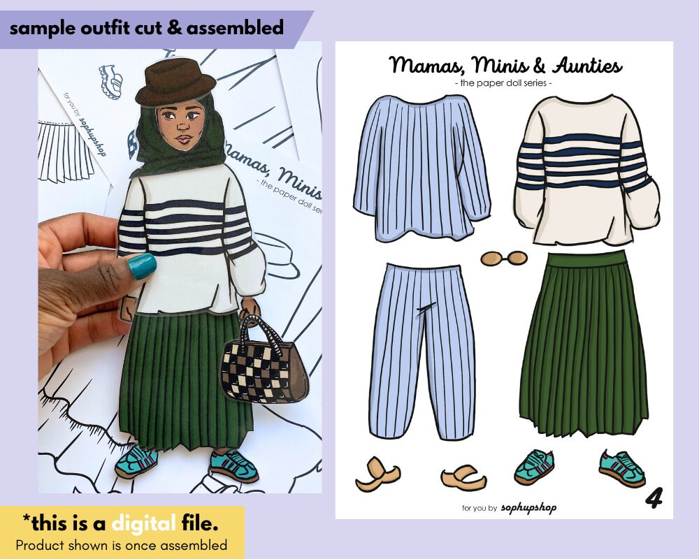 Muslim Women Printable Paper Dolls Busy Book Printable - Etsy