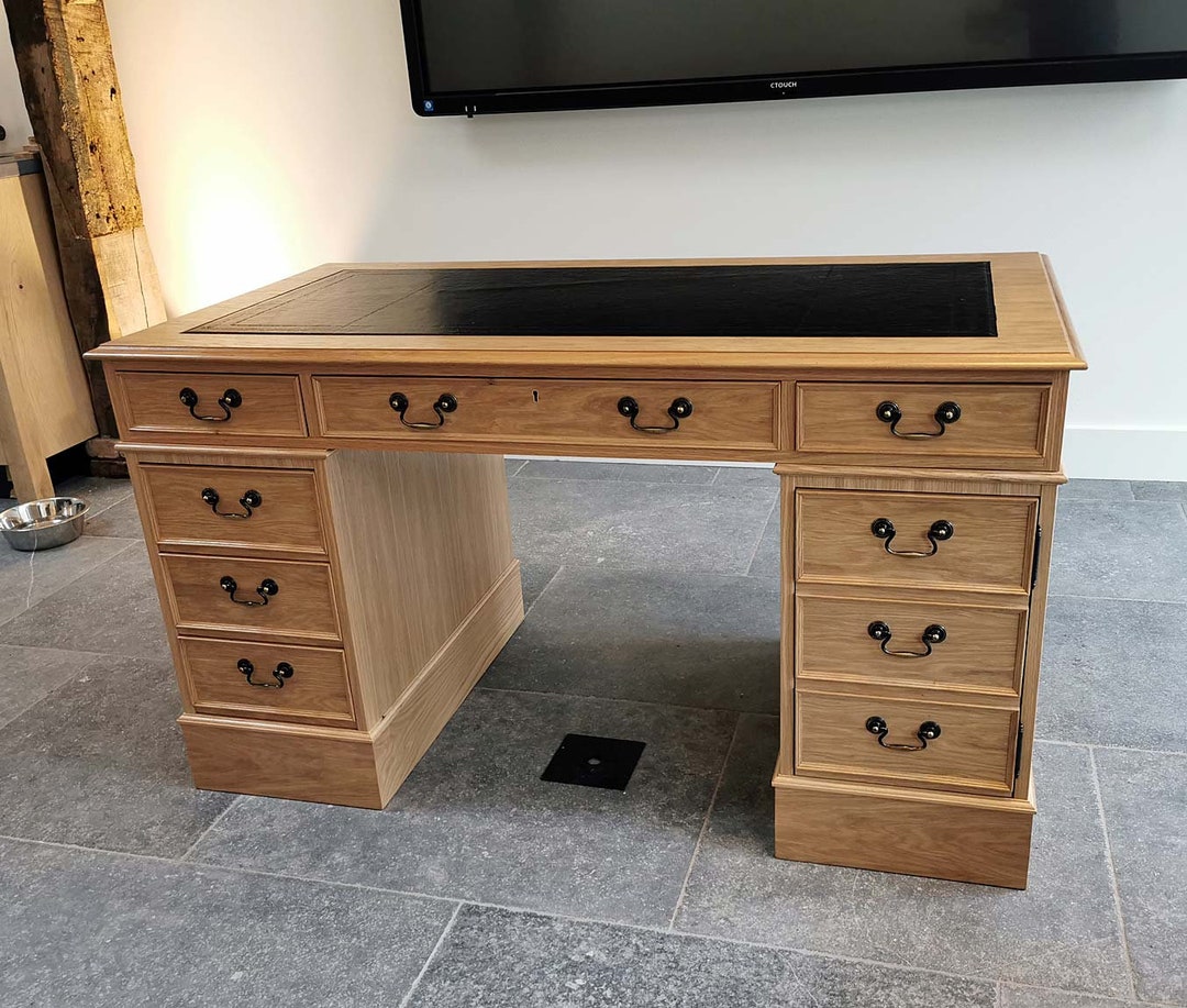 English Oak Desk, Classic English Desk - in 4 Sizes or Custom Made ...