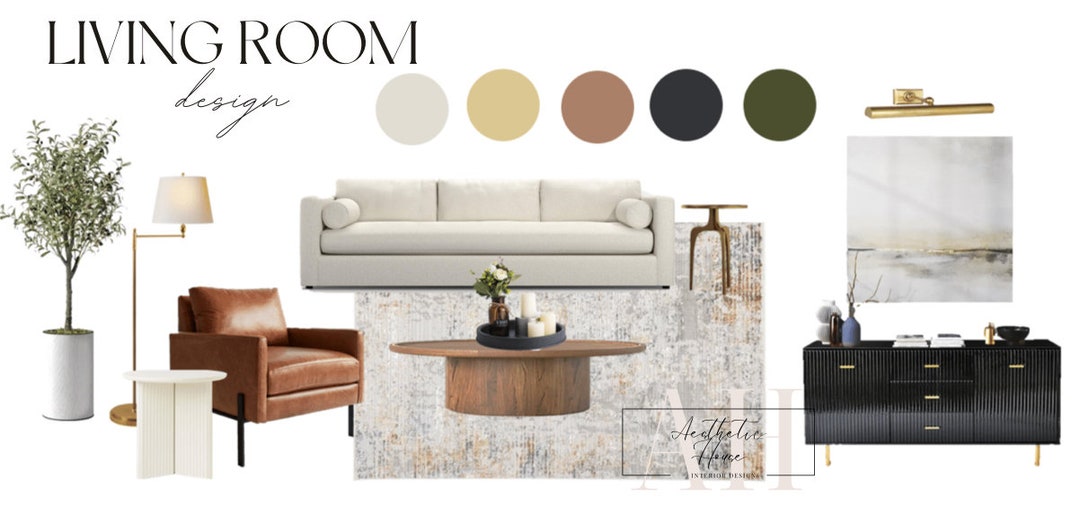 Interior Design One Room - Etsy