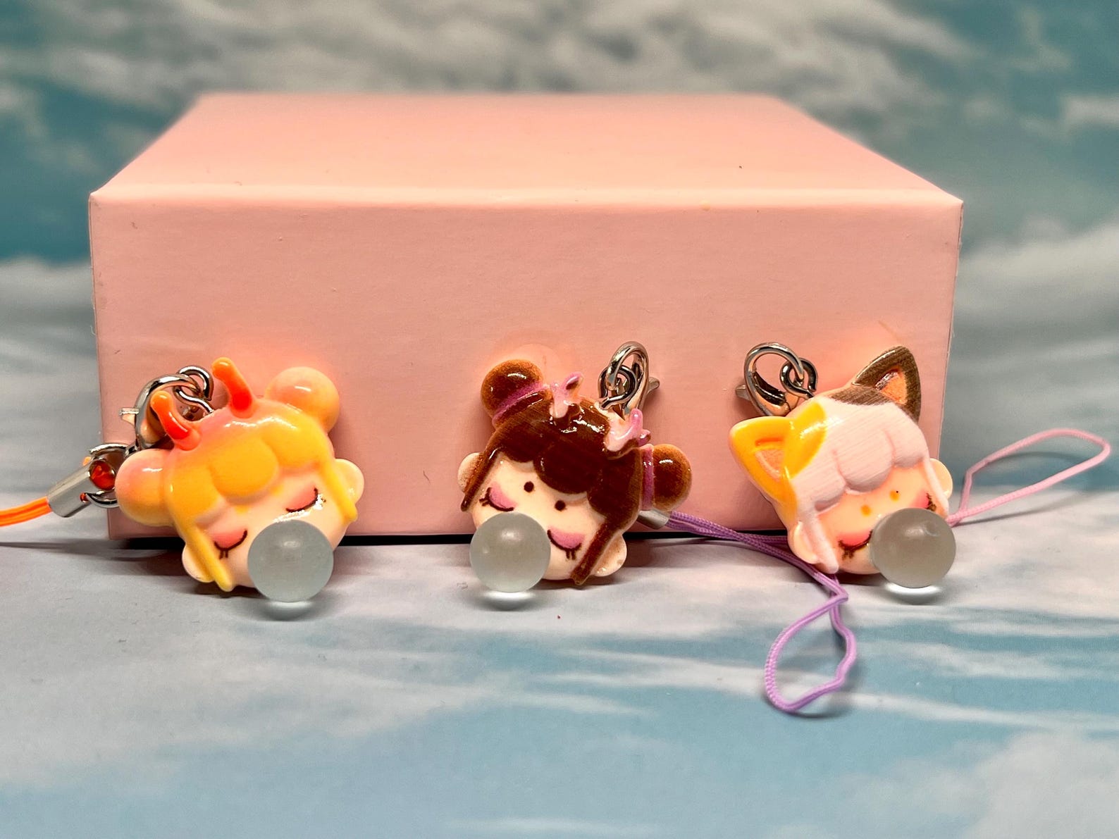 Popmart Girl Charm | Kawaii Phone Charm, AirPod Strap - Etsy