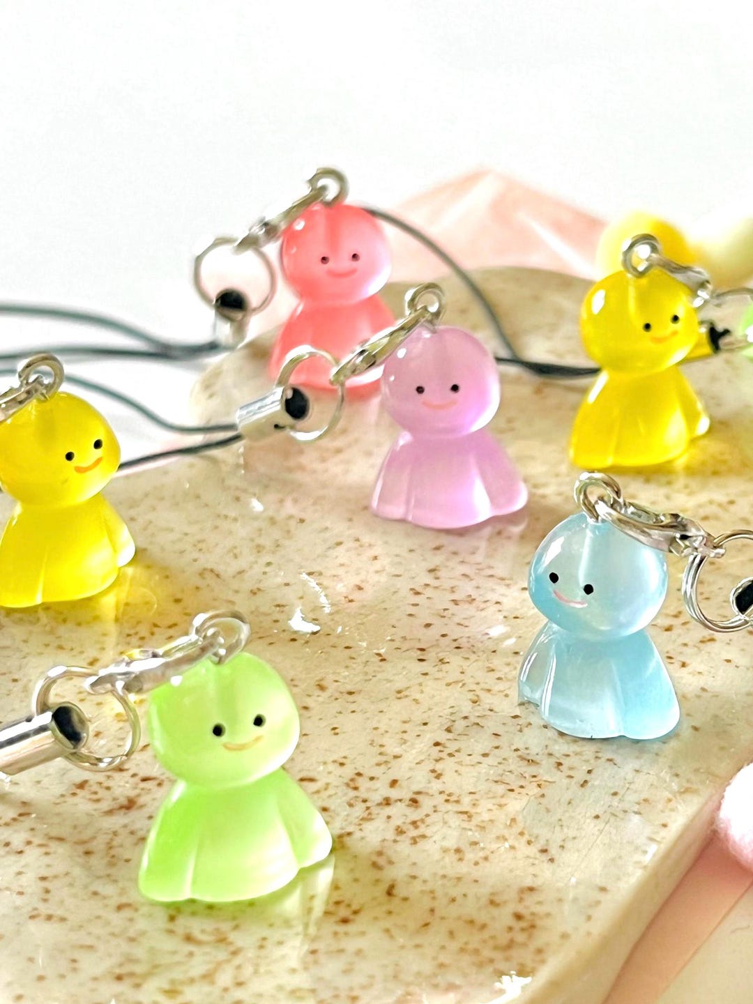 Jelly Ghost Halloween Charm | Small Phone Trinket, Cute Gift Kumamon ...