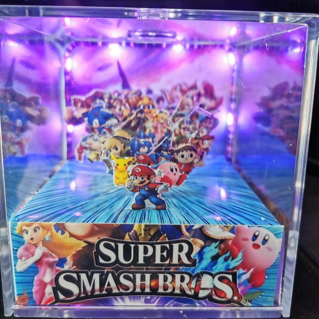 Diorama Box with LED Smash Bros - Etsy