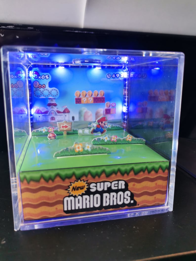 Diorama Box with LED New Super Mario Bros - Etsy UK