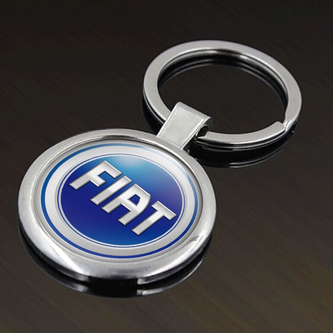 FIAT Handmade Designer Metal Logo Keychain Gift Keyring for - Etsy