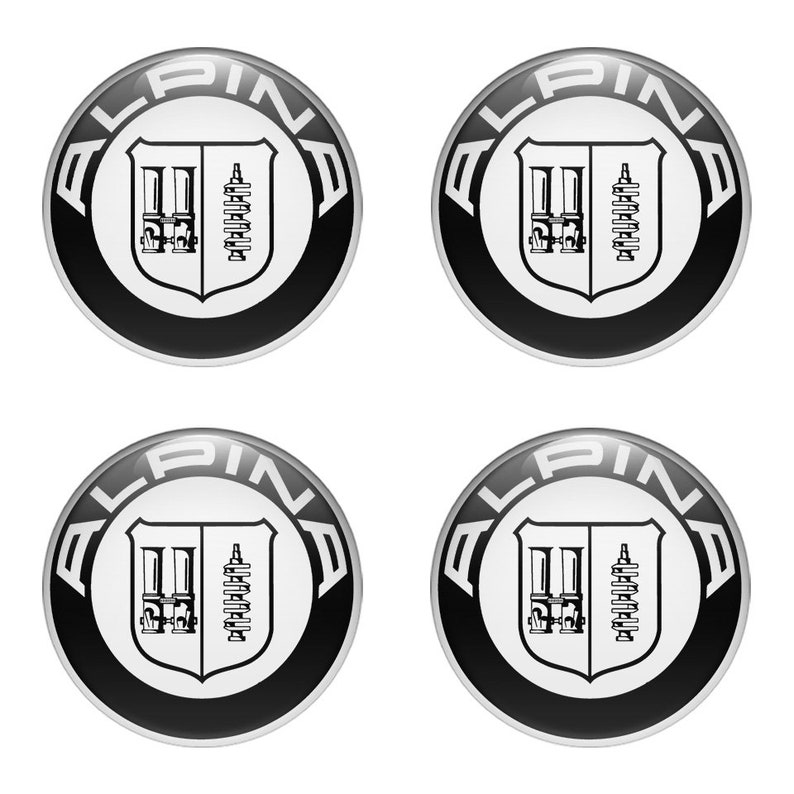 Alpina Logo Domed Emblem All Sizes Silicone Sticker for Wheel - Etsy