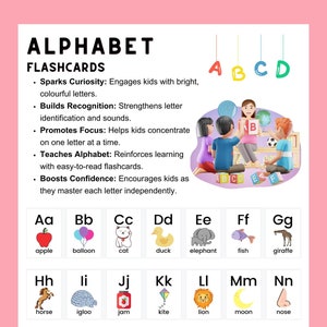 Animal Alphabet Flashcards & Coloring Pages: Kids Learning Printable ...