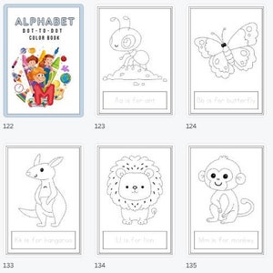 Dot Alphabet Alphabet Coloring Pages Kids Activity Learn Letters ...